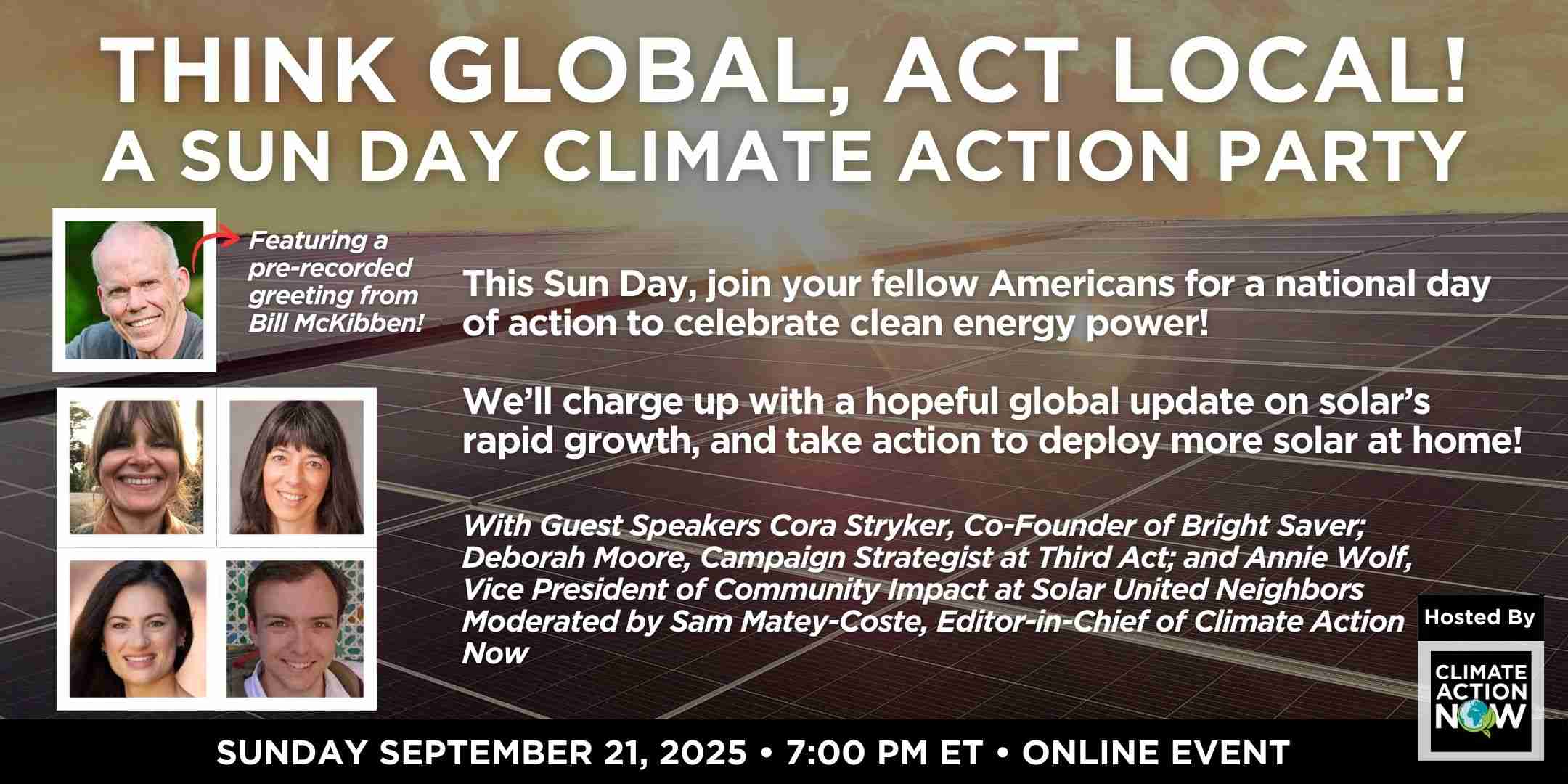 Sun Day National Day of Action: Take Action To Build-Out More Solar ...